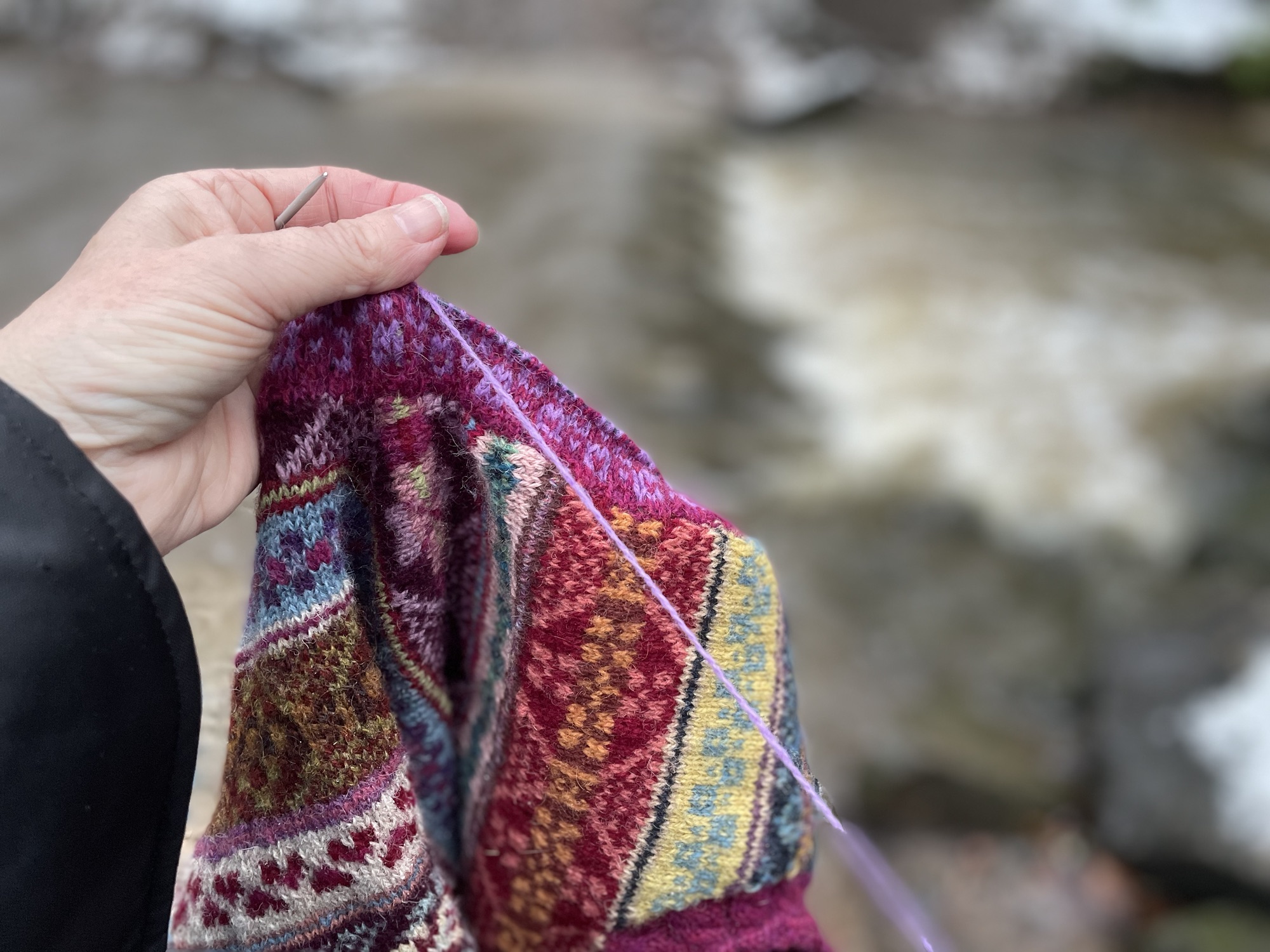 knitting and walking. – tracey doxey